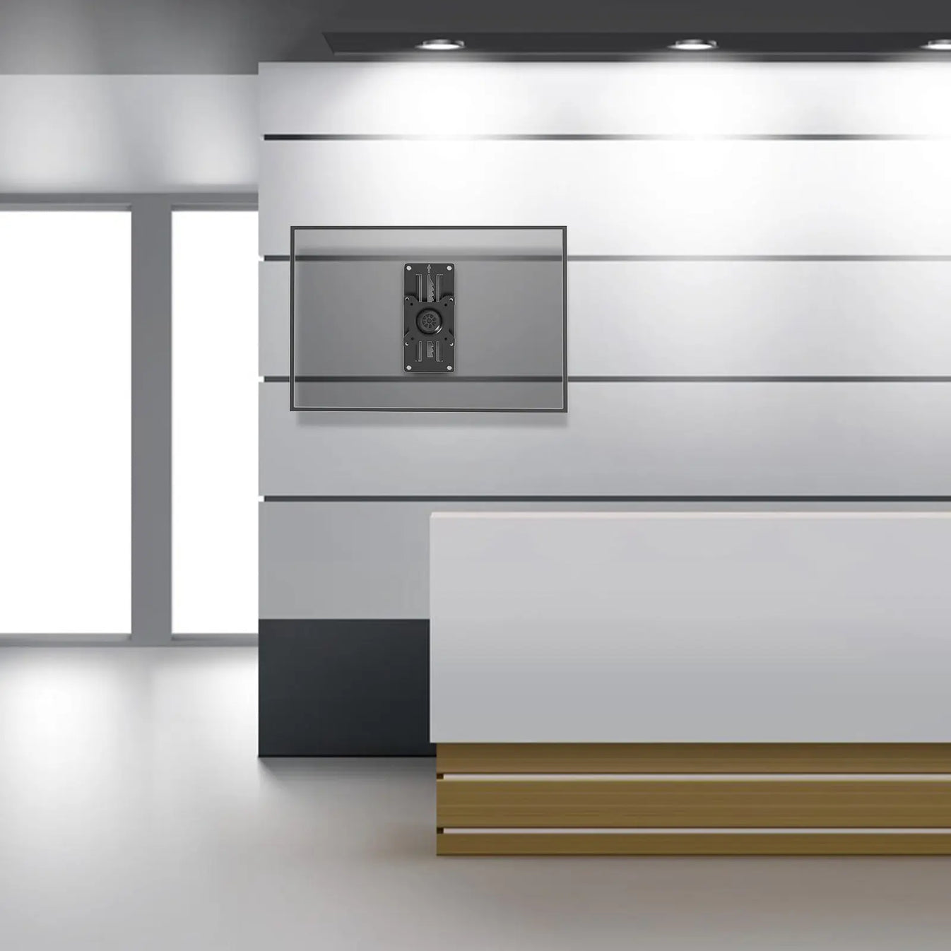 PUTORSEN Premium Height Adjustable Monitor Wall Mount up to 35 inch Ul