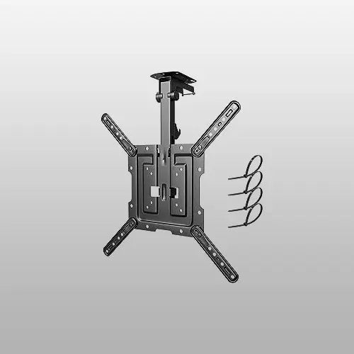 PUTORSEN Flip Down TV Mount, Manual Folding Ceiling TV Mount for Most