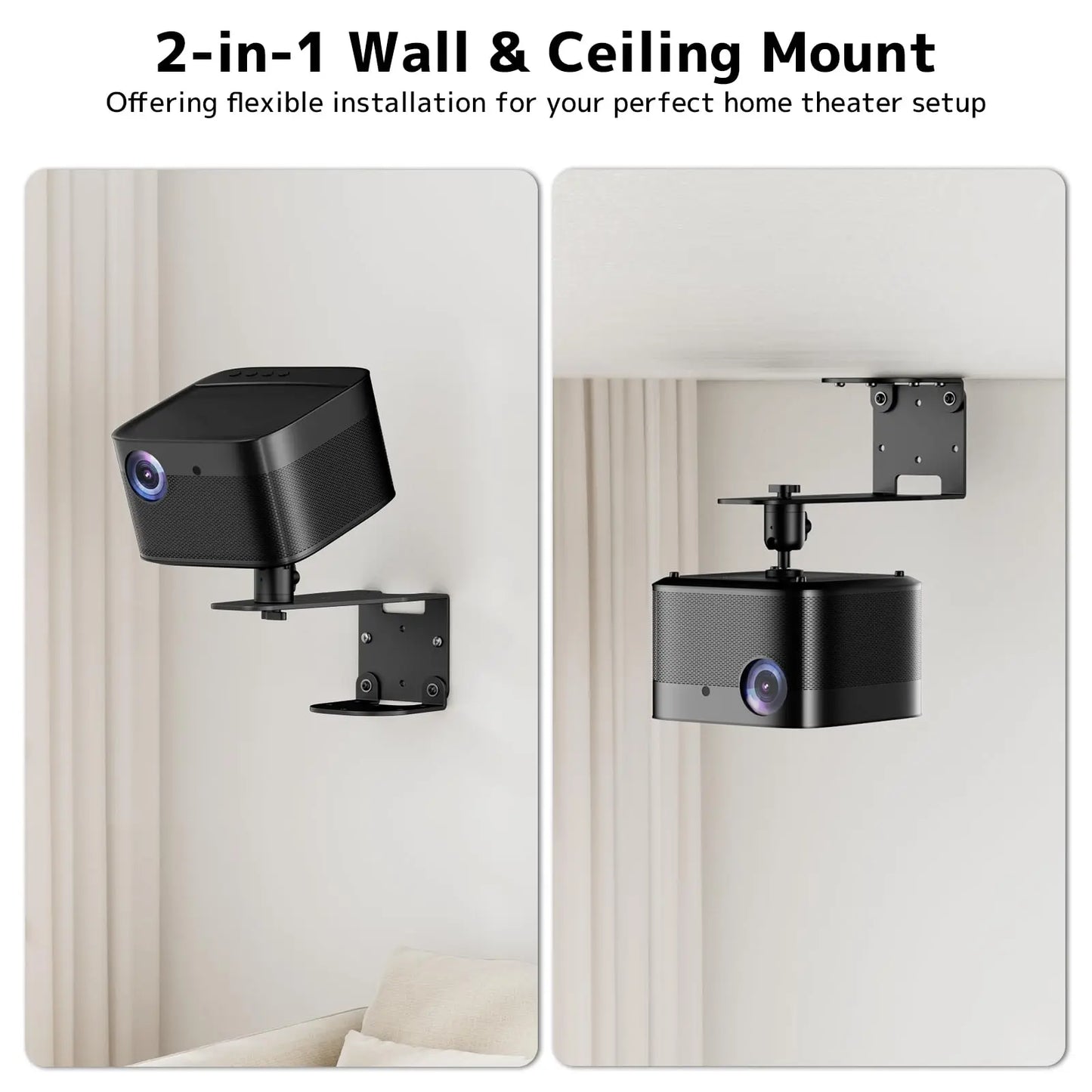 PUTORSEN Projector Wall Mount - Projector Wall & Ceiling Mount with 1/
