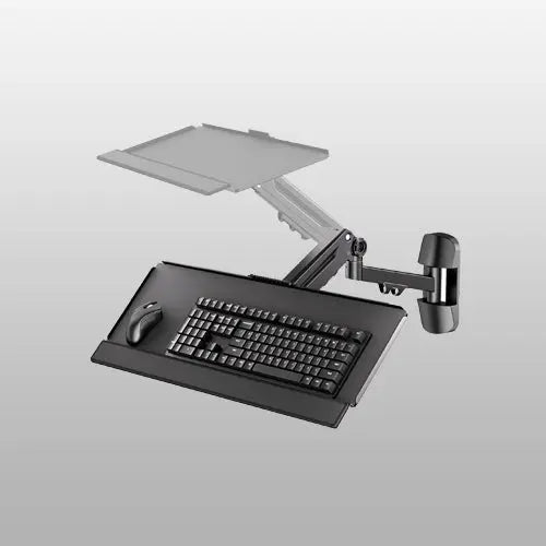 PUTORSEN Wall Mount Keyboard Tray- Keyboard and Mouse Stand & Monitor